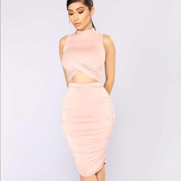 Fashion Nova | Dresses | Kacy Ruched Dress In Mauve Color | Poshmark